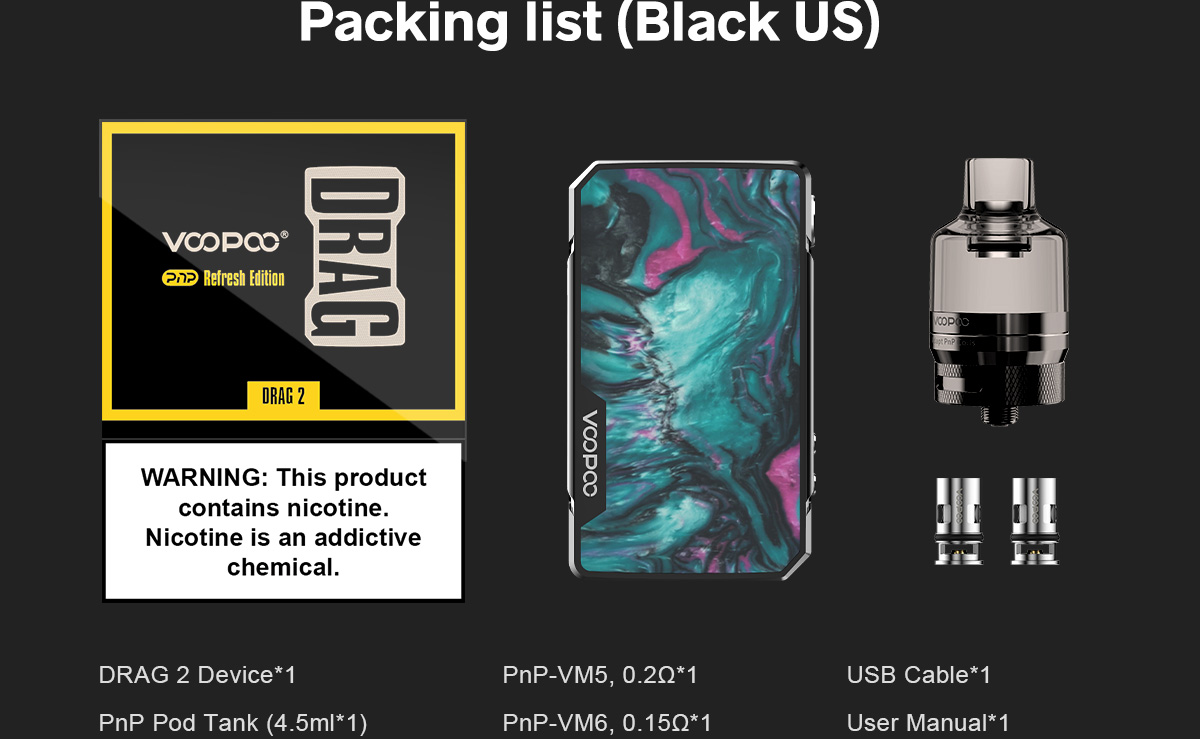 DRAG 2 Refresh Edition-VOOPOO VAPE Spark Your Life